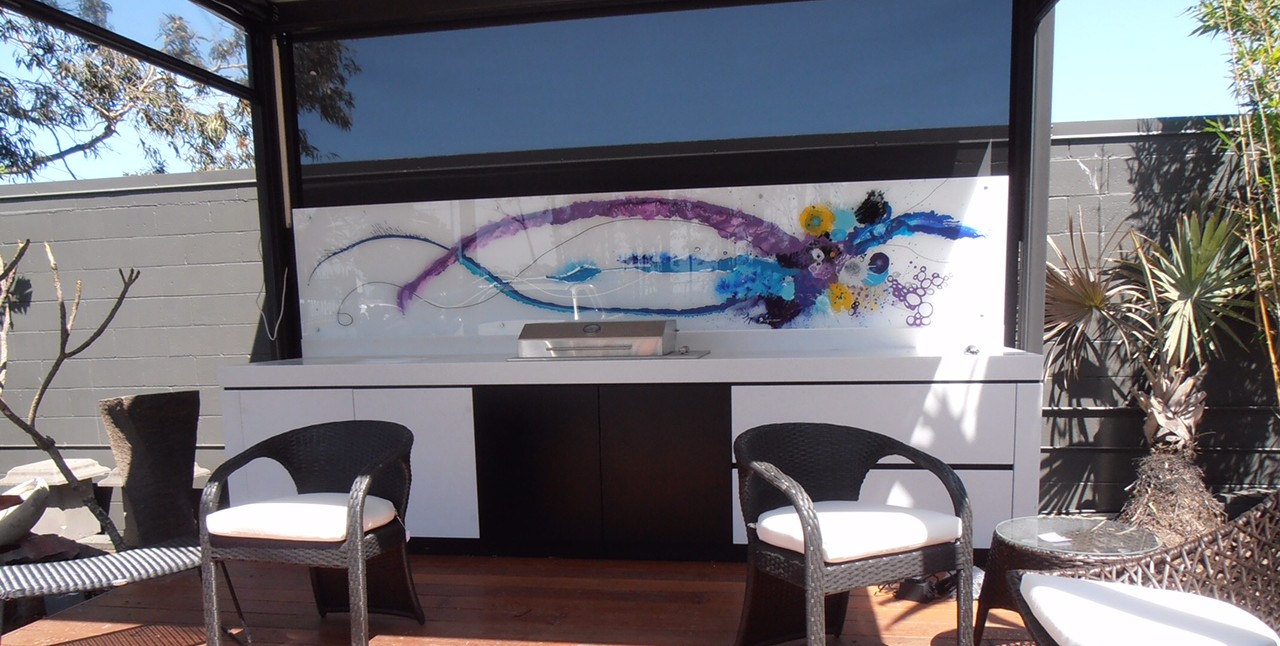 BBQ Glass Splashback - SP037 - Gold Coast and Brisbane Decorative Glass ...